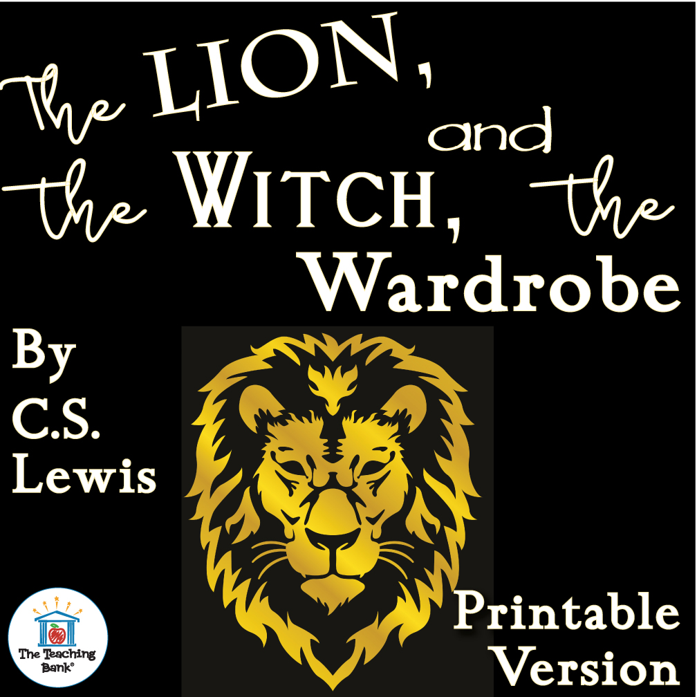 The Lion, the Witch, and the Wardrobe Printable Novel Study | The ...