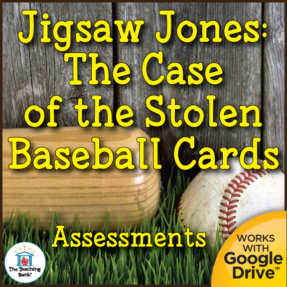 Jigsaw Jones The Case of the Stolen Baseball Cards Unit Google Forms ...