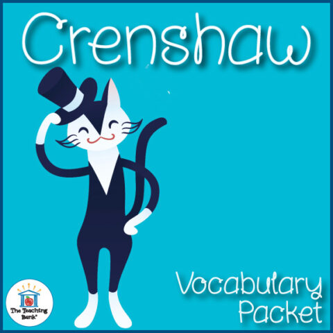Crenshaw Vocabulary Packet | The Teaching Bank
