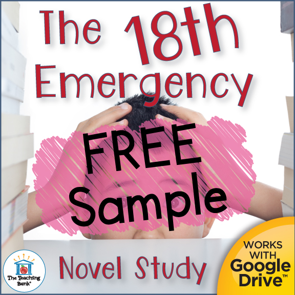 The 18th Emergency Novel Study FREE Sample - The Teaching Bank