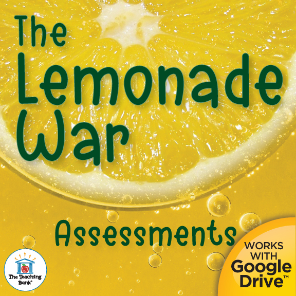 The Lemonade War Book Unit Assessments for Google Forms - The Teaching Bank