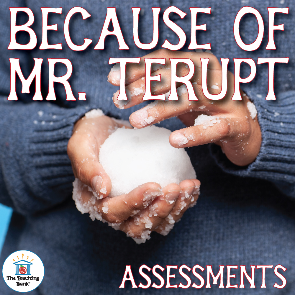 Because of Mr. Terupt Assessment Packet - The Teaching Bank