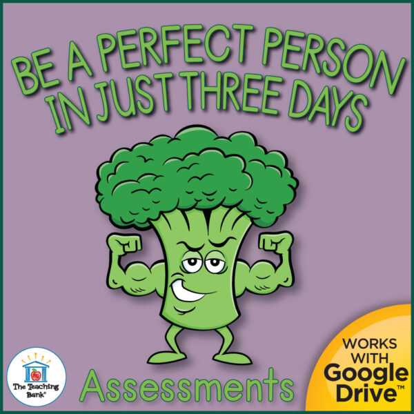 Be a Perfect Person in Just Three Days! Book Unit Assessments for ...