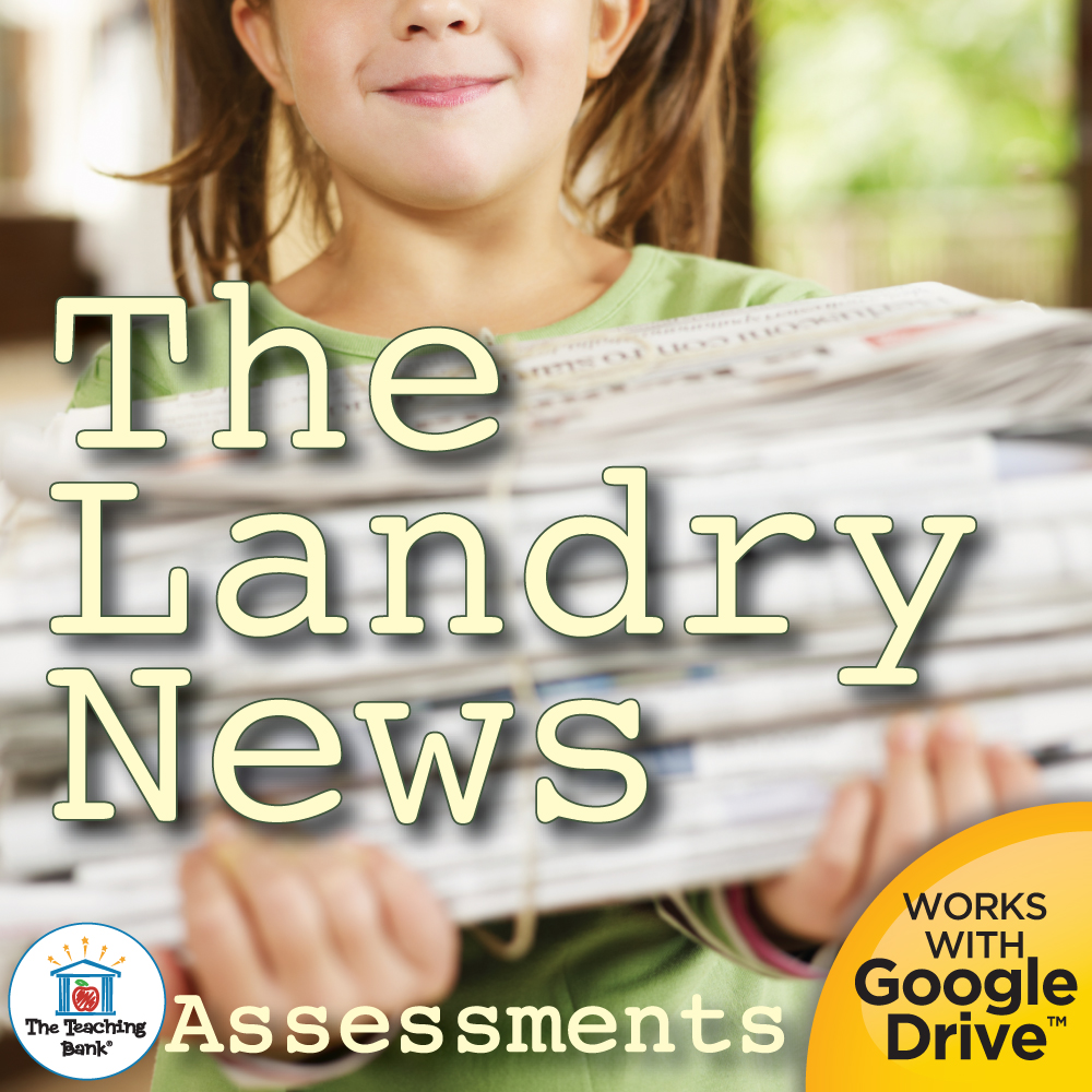The Landry News Book Unit Assessments for Google Forms - The Teaching Bank
