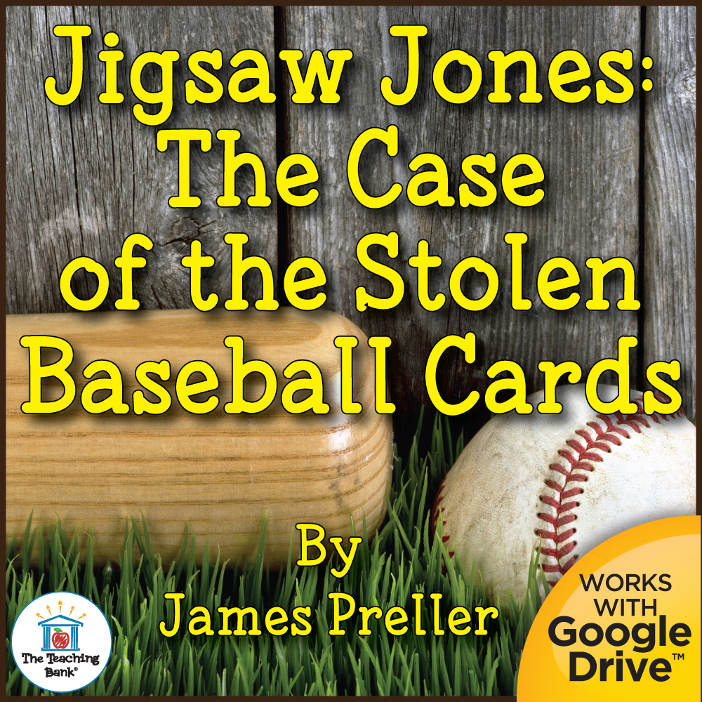 Jigsaw Jones and the Case of the Stolen Baseball Cards Novel Study ...