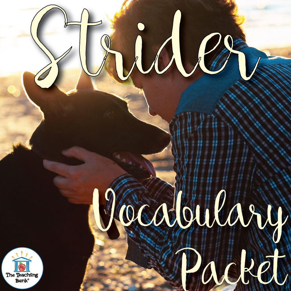 Strider Vocabulary Packet - The Teaching Bank