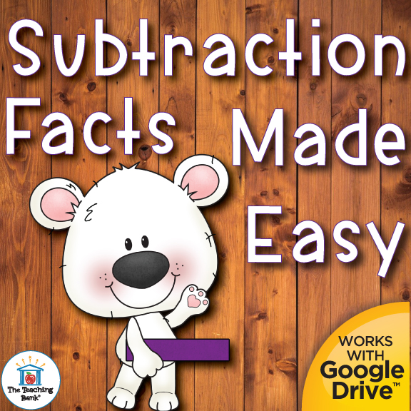 Subtraction Basic Facts Made Easy Mastery Unit - The Teaching Bank