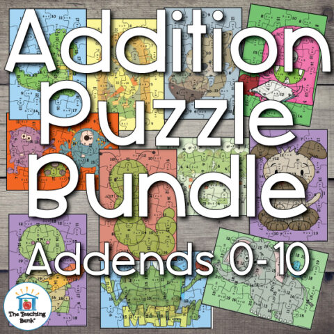 Addition Facts Mastery Puzzle Bundle | The Teaching Bank