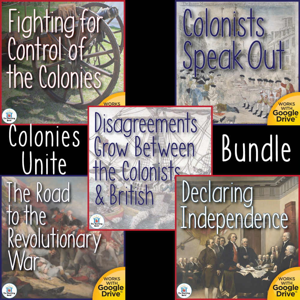 Colonies Unite for Independence United States History Unit Bundle - The ...