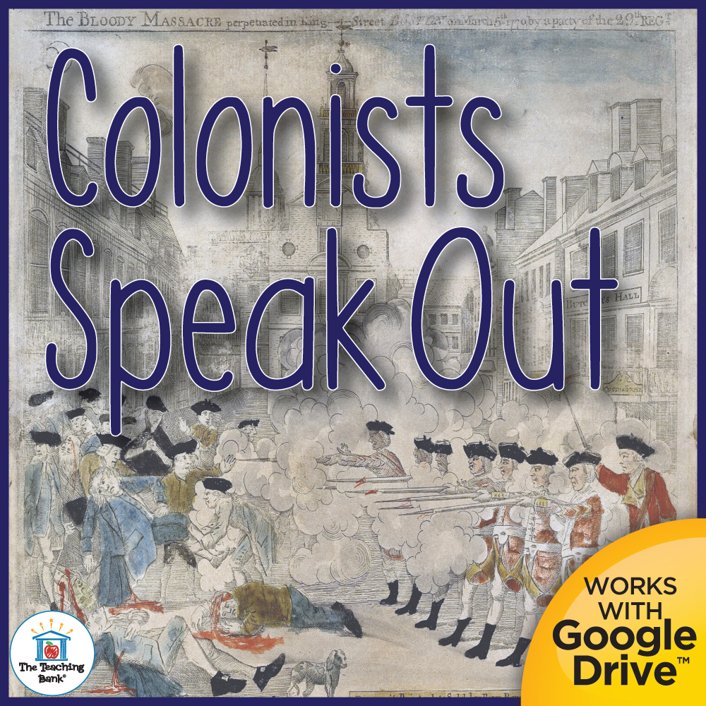 Colonists Speak Out Against British Control United States History Unit ...