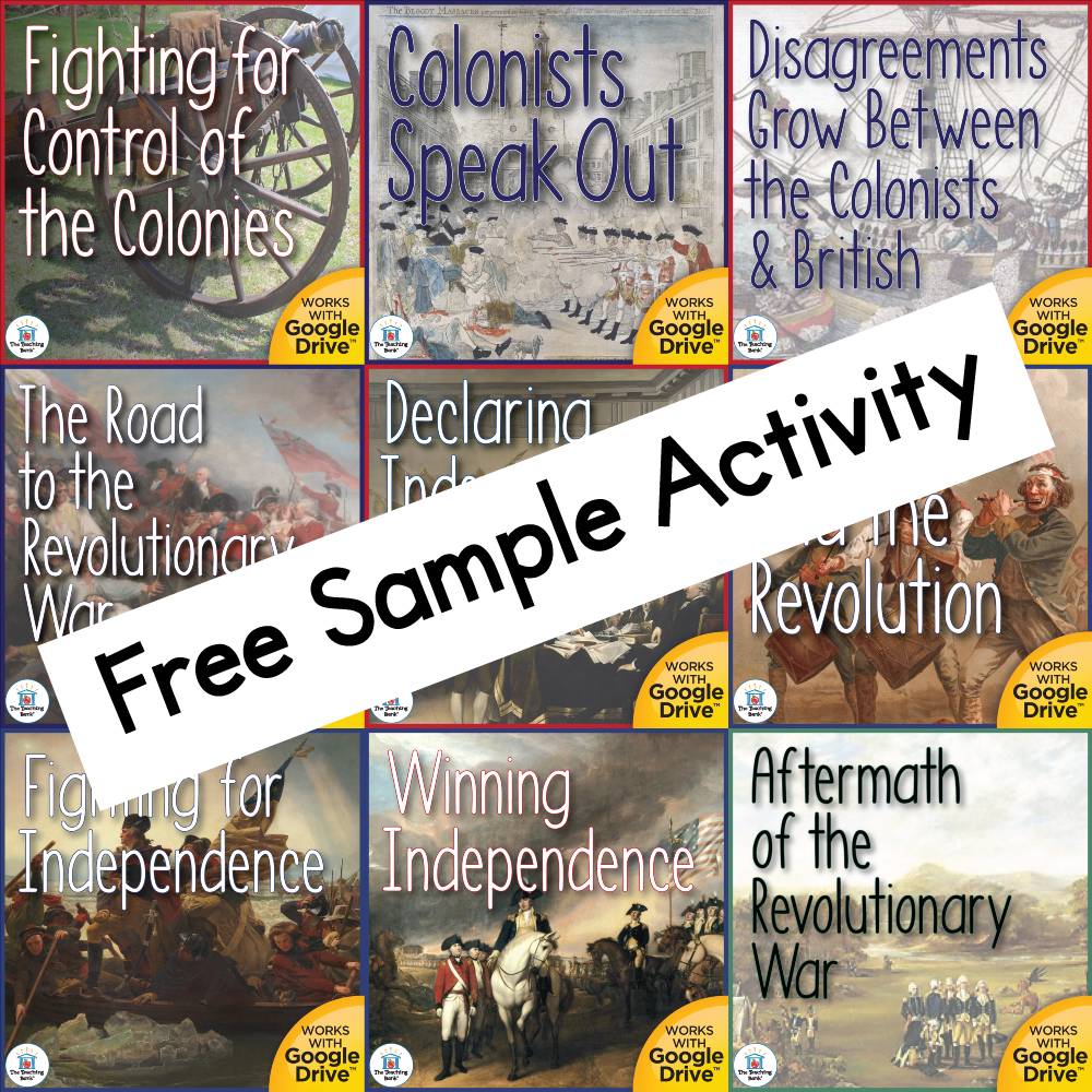 Revolutionary War US History Unit Articles of Confederation Activity ...