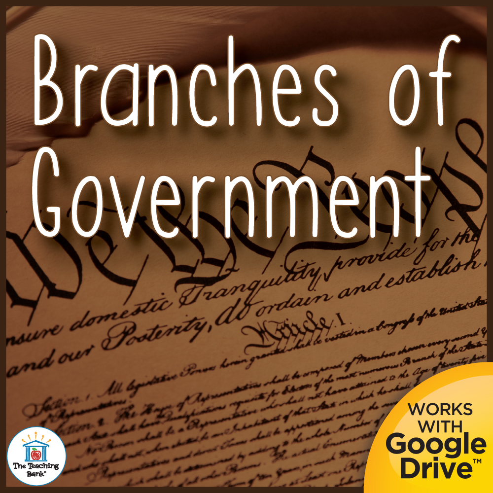 The Constitution and Branches of Government United States History Unit ...
