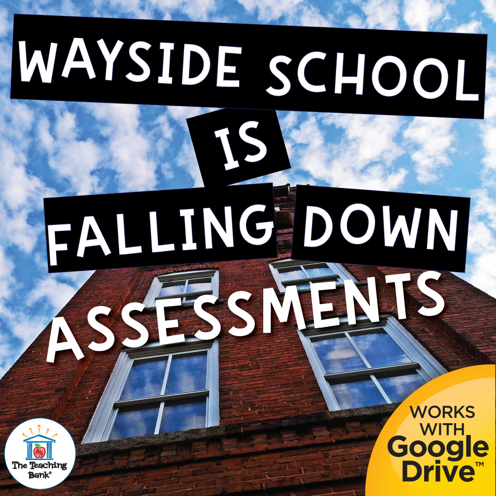 Wayside School is Falling Down Book Unit Assessments for Google Forms ...