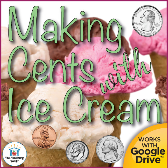 Ice Cream Money Coin Counting Math Center - The Teaching Bank