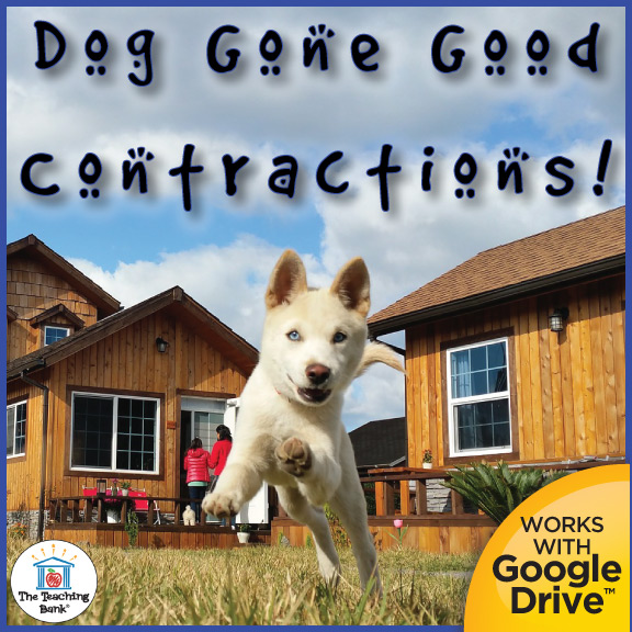Dog Gone Good Contractions Literacy Center - The Teaching Bank