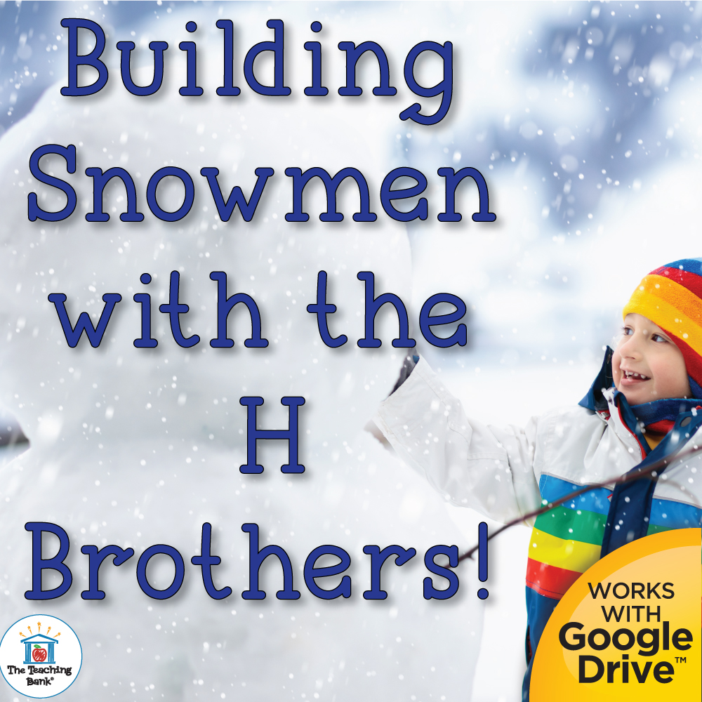 Winter Snowman H Brothers Digraphs Center - The Teaching Bank