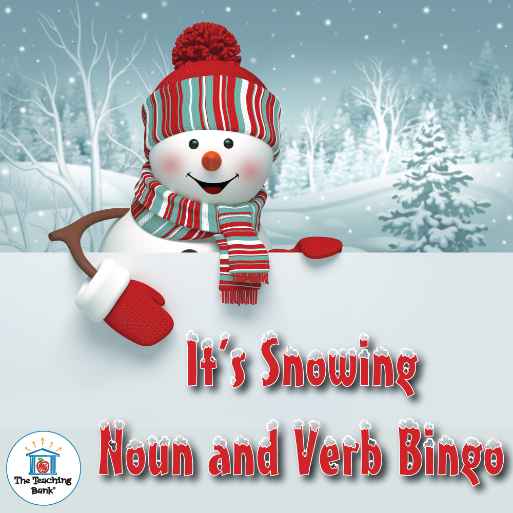 Winter Noun and Verb Bingo - The Teaching Bank